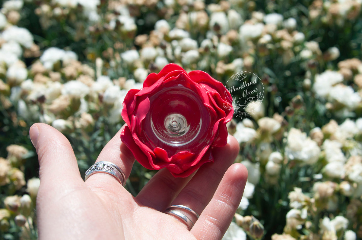 Rose Water Pipe Bowl, 18 mm or 14 mm